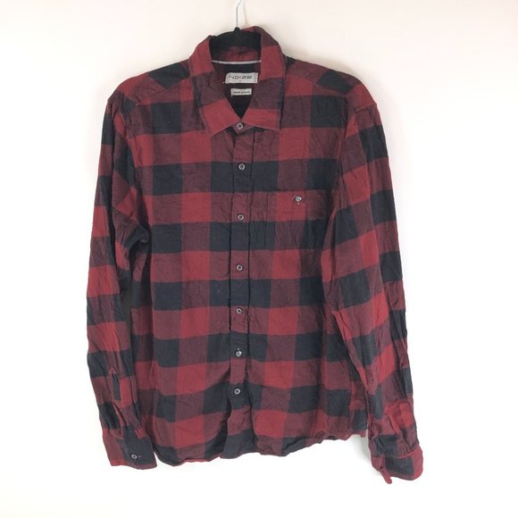Noize | Shirts | Noize Mens Button Down Long Sleeve Plaid Flannel Shirt ...